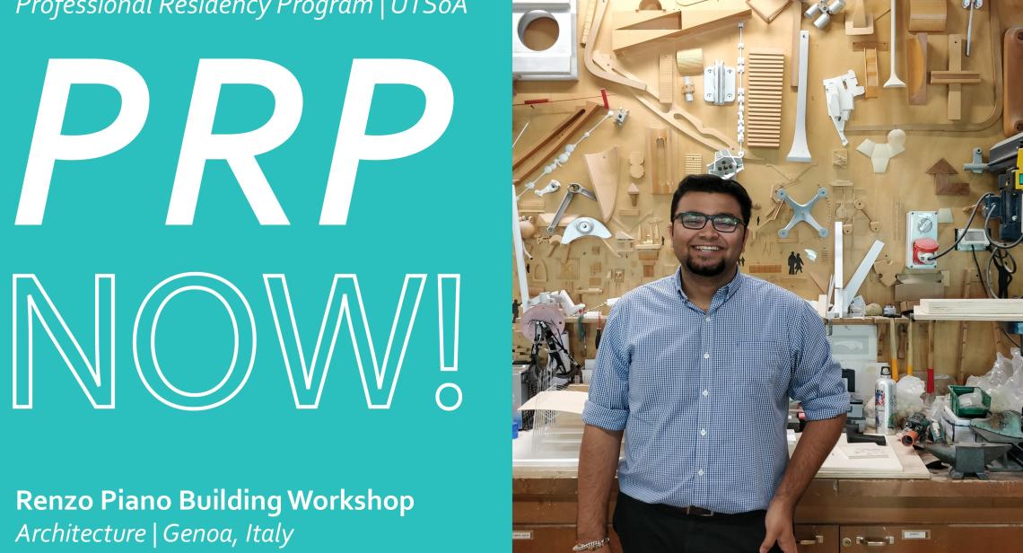 PRP Now! Prarthan Shah // Renzo Piano Building Workshop | School of Architecture